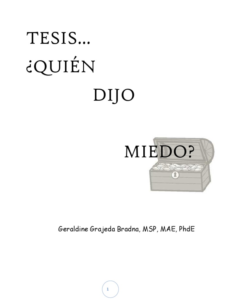 Quien Dijo Miedo | PDF | Creatividad | Pensamiento