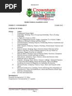 Governmnet Lesson Notes For SS1, SS2, SS3 | PDF | Monarchy | Elections