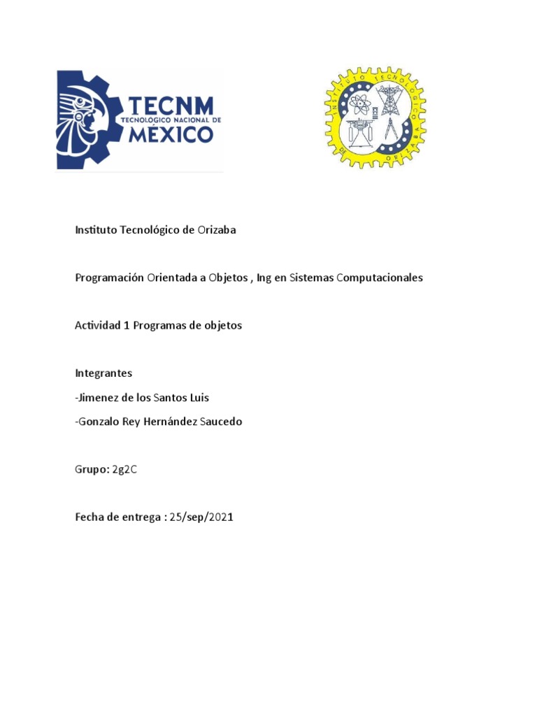 Programación Orientada a Objetos en POO | PDF | Lenguaje de modelado ...