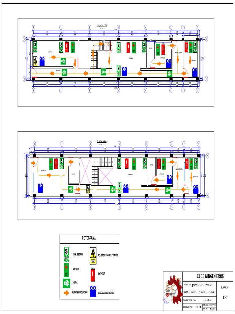 Plano de Seguridad-A1-A1-Plano de Seguridad 1 | PDF