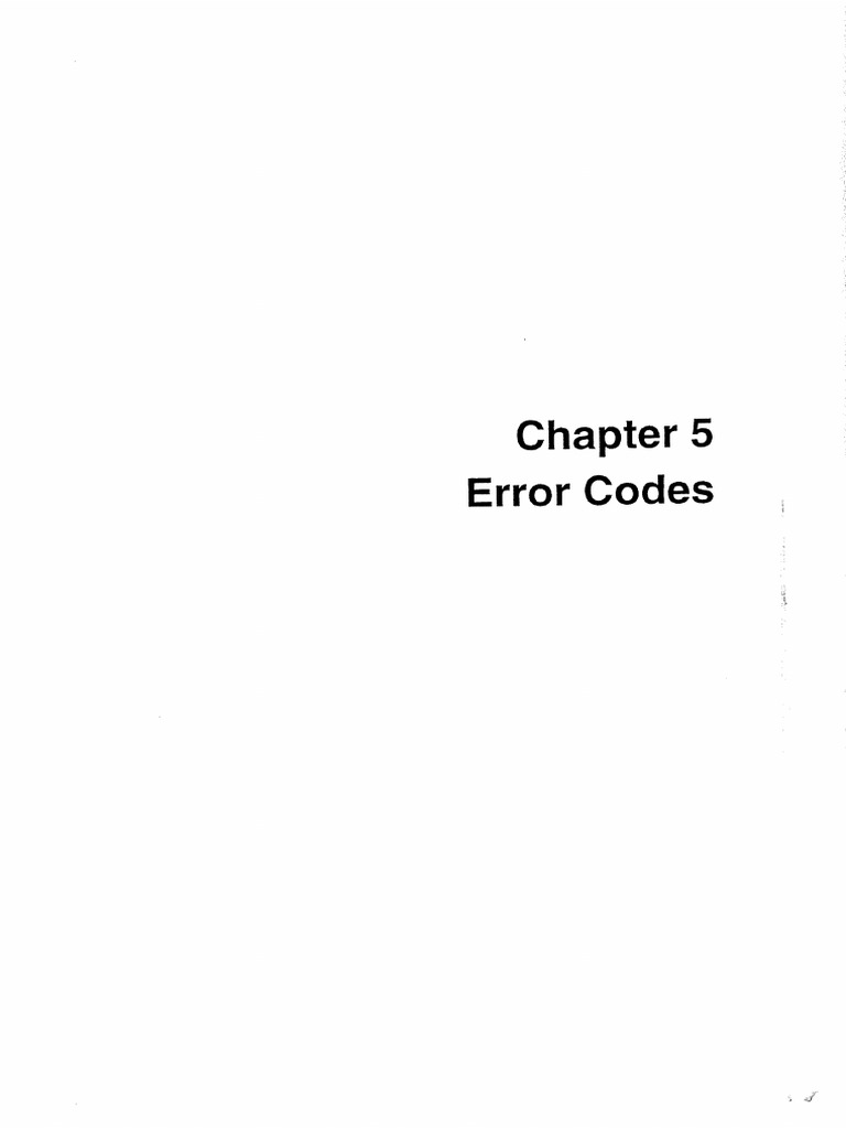 PEC Error Codes 1000 To 8000 Series | PDF