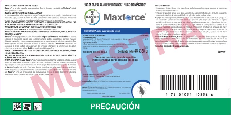 Etiqueta Maxforce | PDF | Especialidades Medicas | Medicina CLINICA