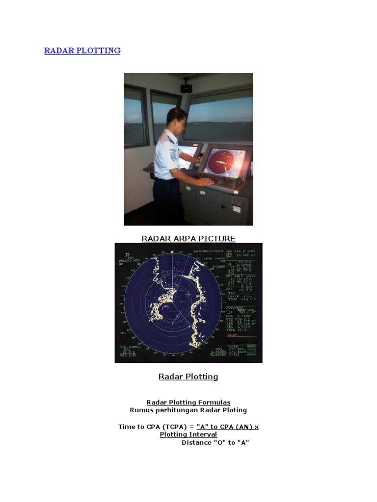 Radar Plotting | PDF