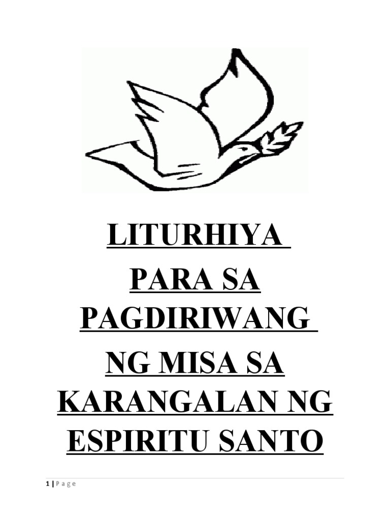 Holy Spirit Mass Liturgy | PDF