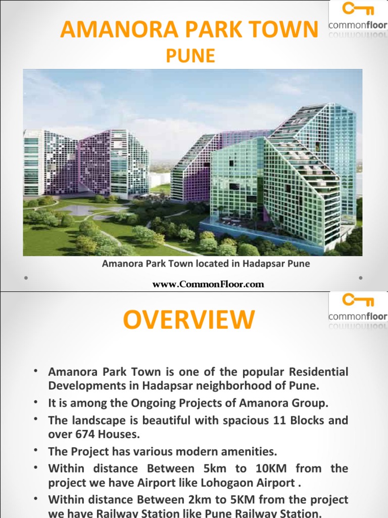 Amanoraparktownpune Case Study | PDF