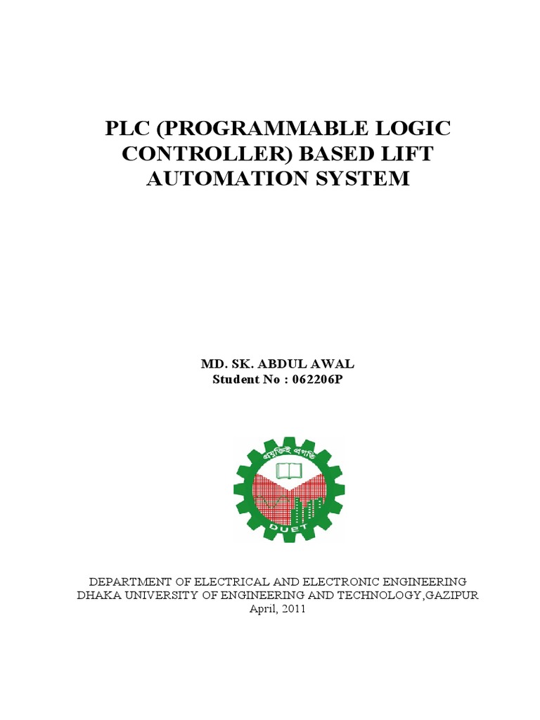 Project Report | PDF | Programmable Logic Controller | Computer Program