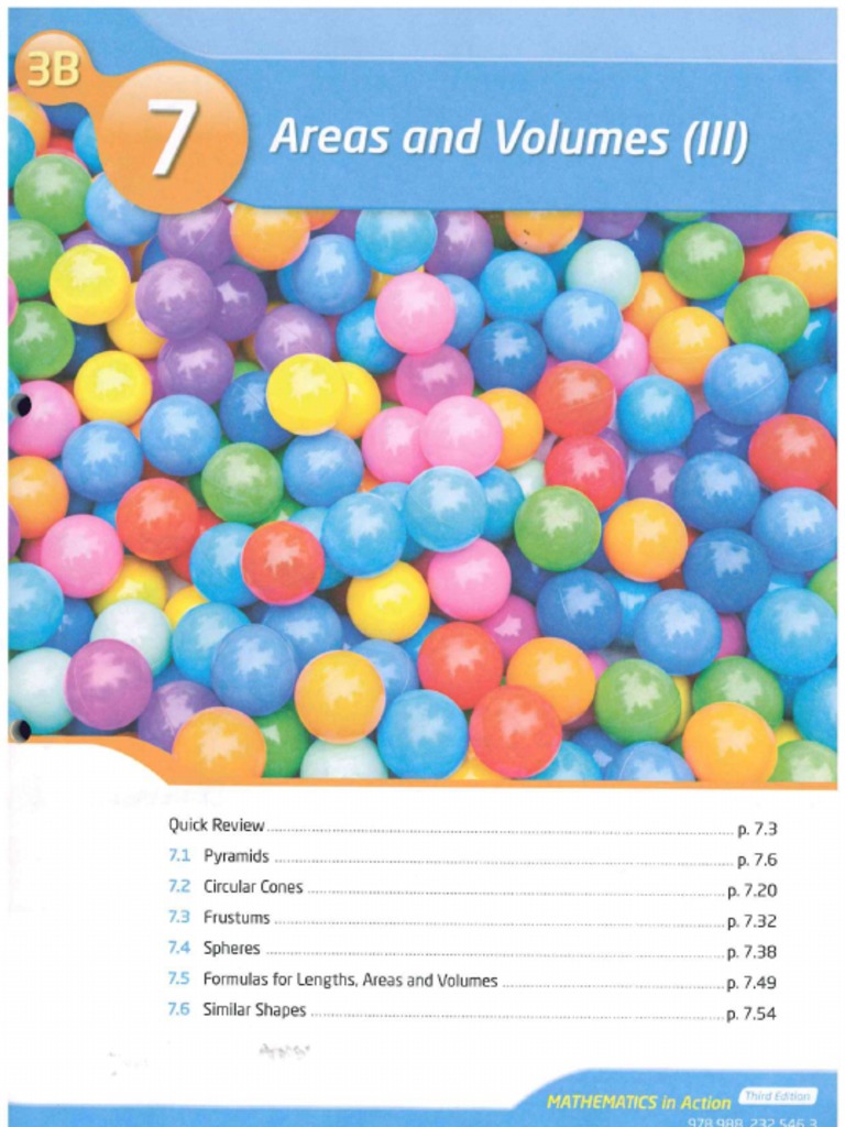 3B Ch.7 Areas and Volumes (III)-Compressed | PDF