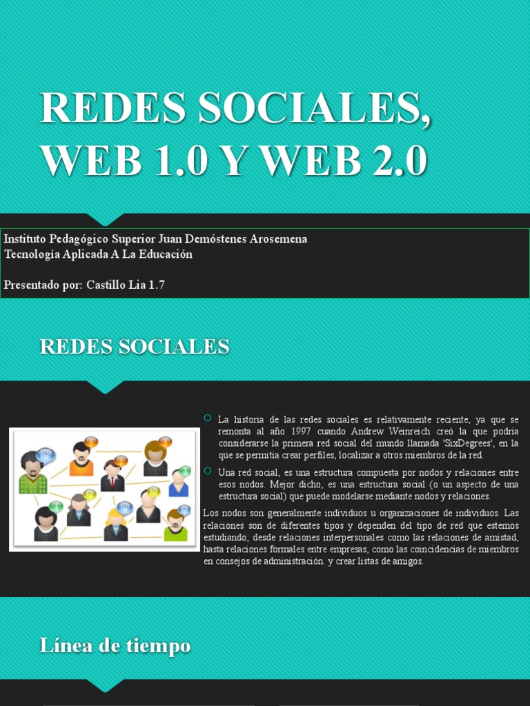 Redes Sociales, Web 1.0 y Web 2.0-1 | PDF | Red mundial | Internet y web