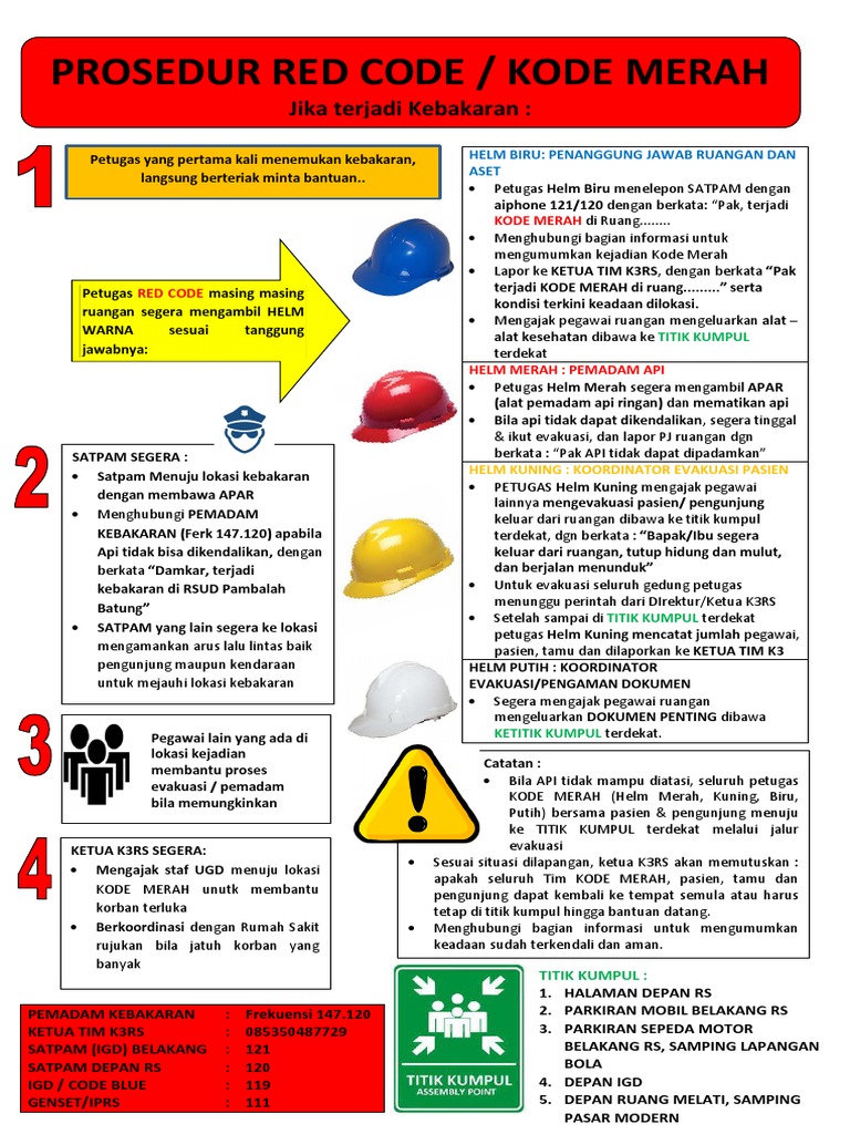 Prosedur Kode Merah RSUD Pambalah Batung | PDF