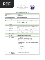 Lesson Plan Filipino Template-4As Format | PDF