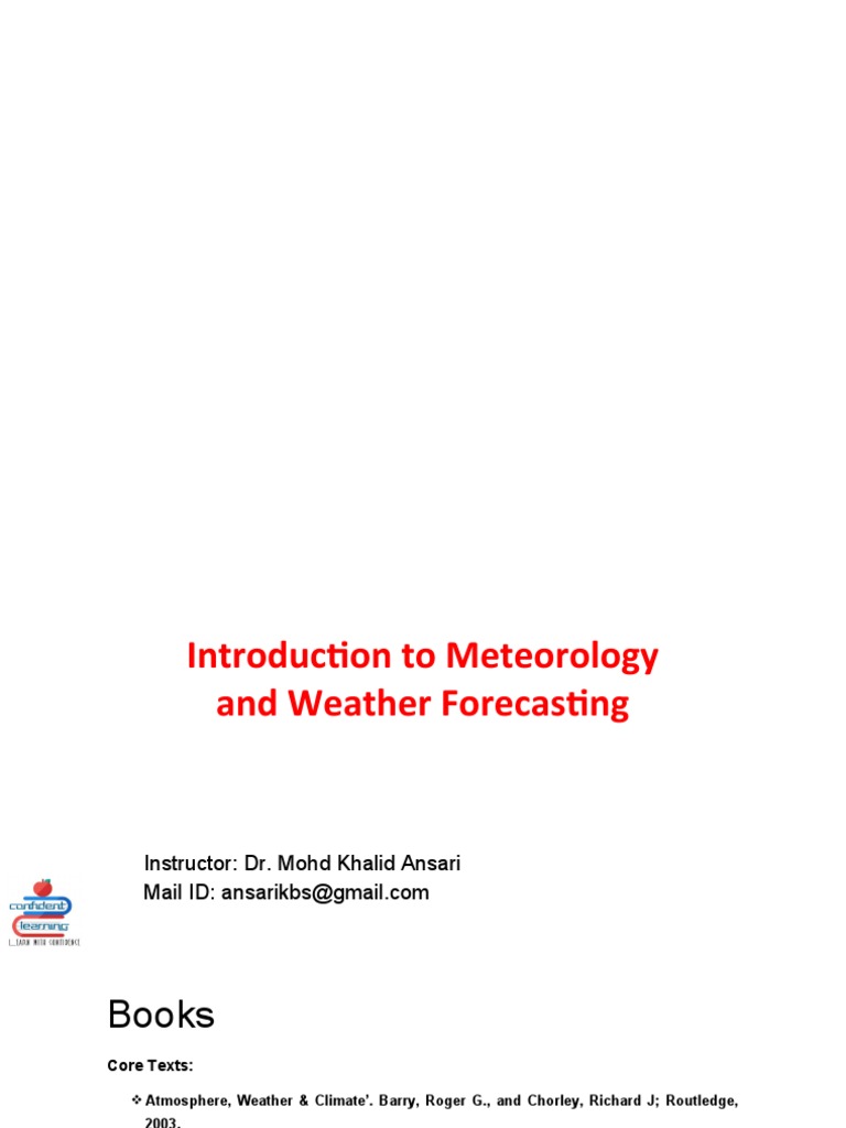 01 Introduction | PDF | Weather Forecasting | Meteorology