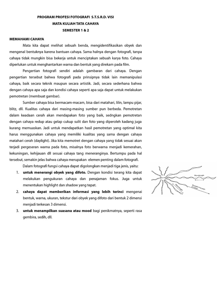 Tata Cahaya Tentang Cahaya | PDF