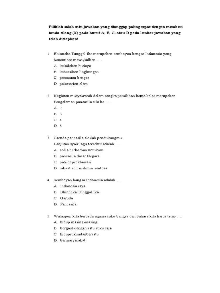 Soal SDLB D PKN 2022 | PDF