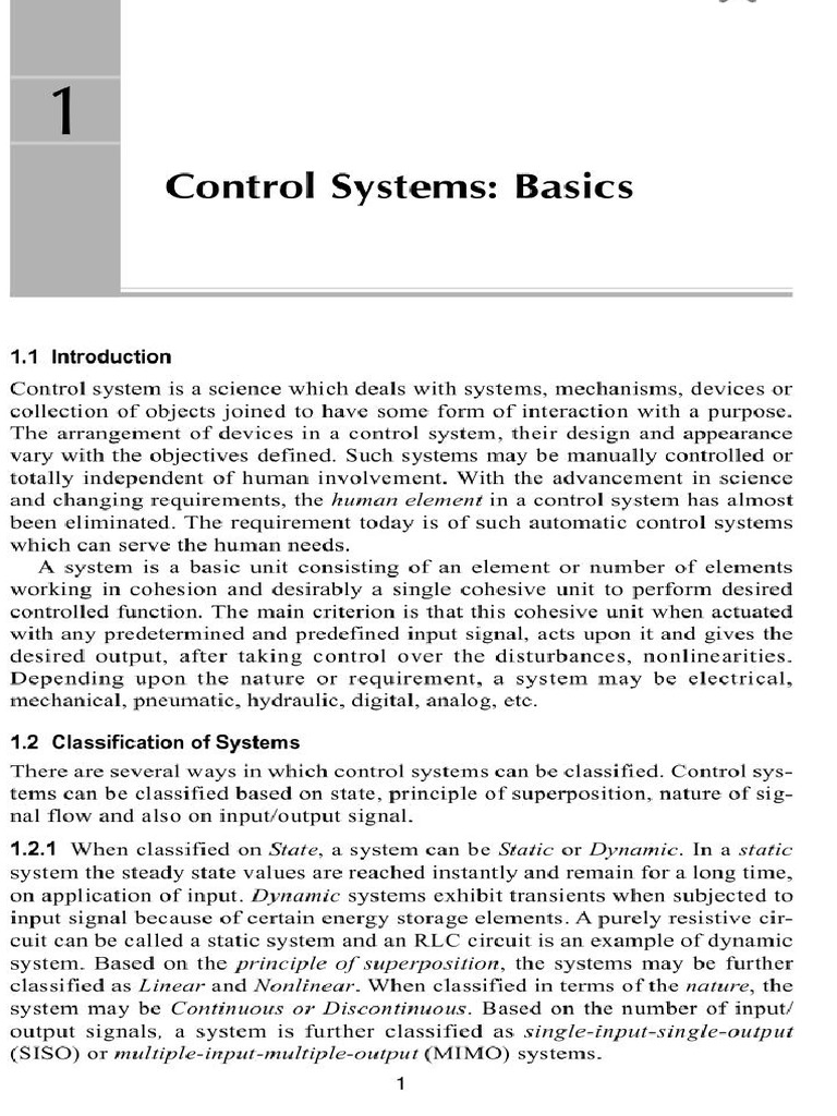 A K Jairath - Control System | PDF