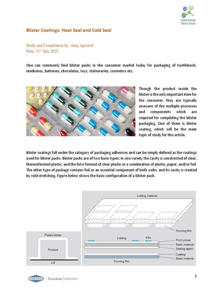 Blister Coatings: Heat vs Cold Seal | PDF | Adhesive | Secondary Sector ...