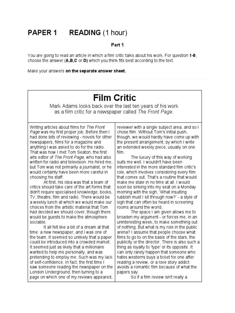 FCE Test (R+L+W+G | PDF | Dentistry | Charles Dickens