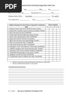 Daily ESD Audit Checklist | PDF | Power (Physics) | Electronic Engineering