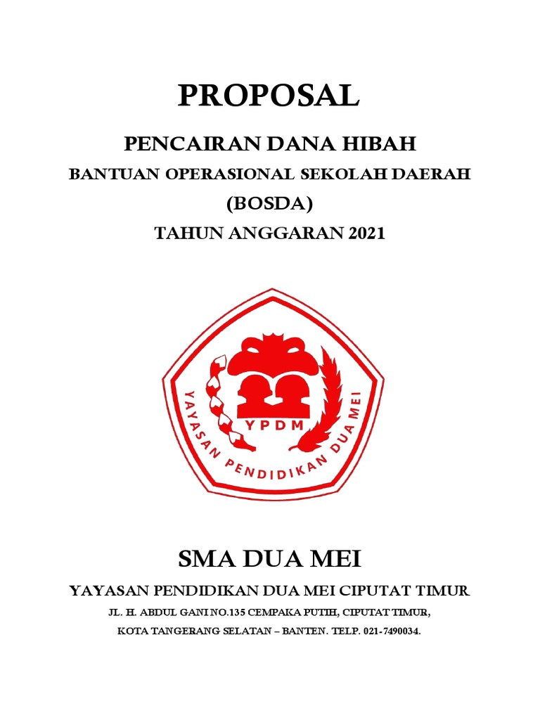 Proposal Bosda 2021 (April 2020) Combined | PDF