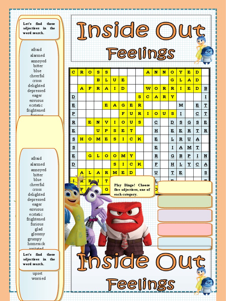 Inside Out Feeling Worksheet | PDF