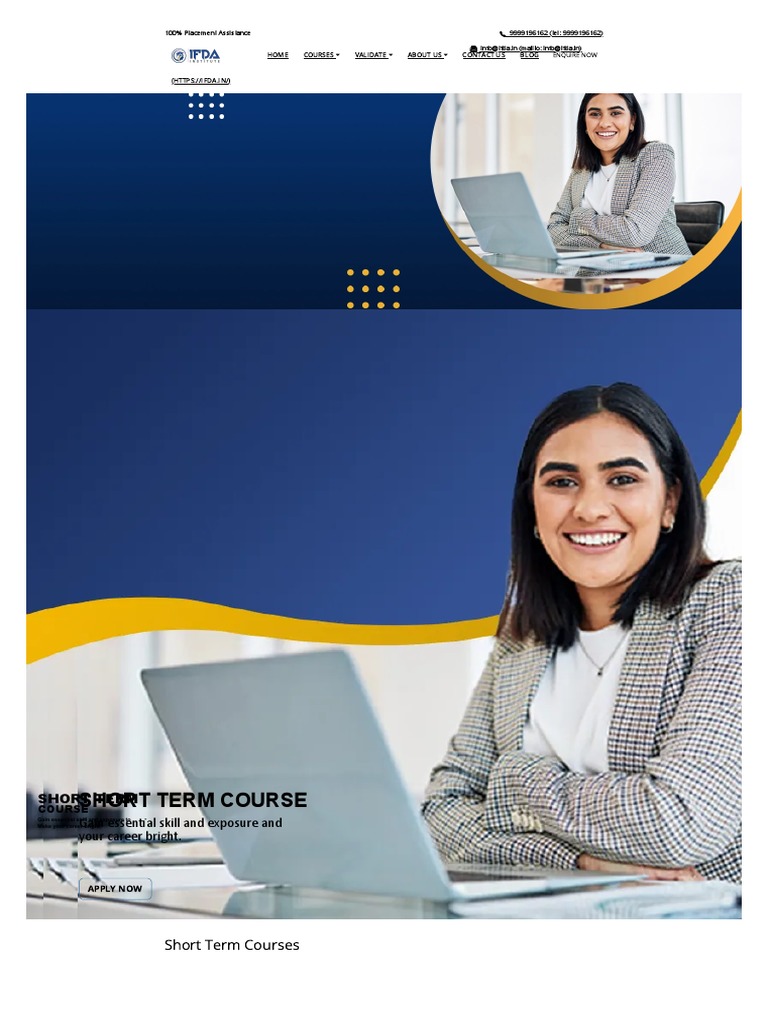 No.1 Short Term Courses in Delhi With Placement | PDF | Microsoft Excel ...