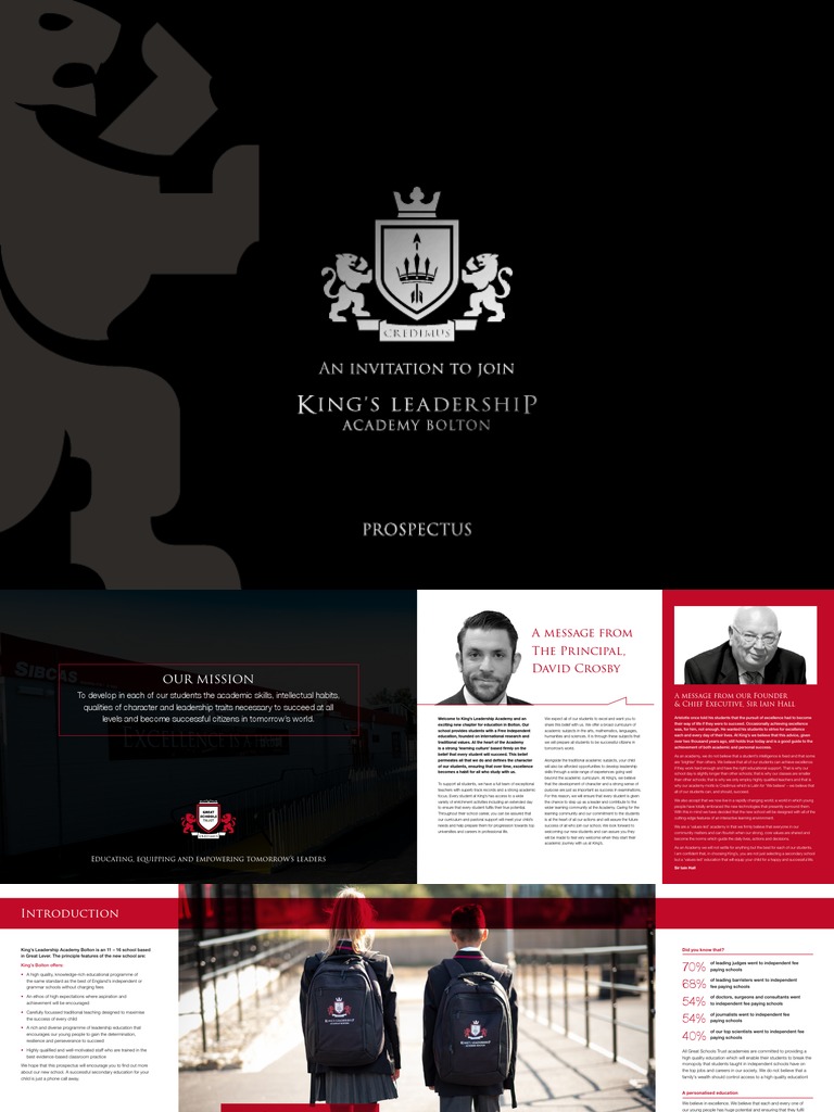 Kings Bolton Prospectus-2020 A4-2 | PDF | Curriculum | Leadership