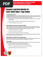 Occupant Load Calculation Guide | PDF