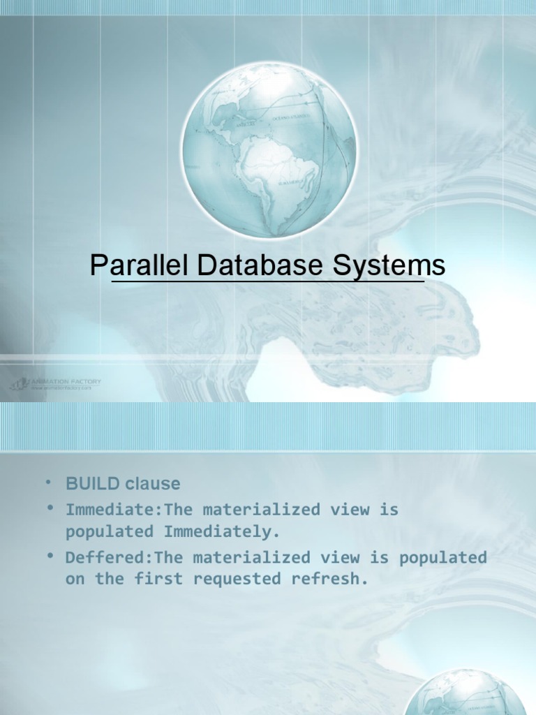 Parallel Database | PDF | Databases | Parallel Computing