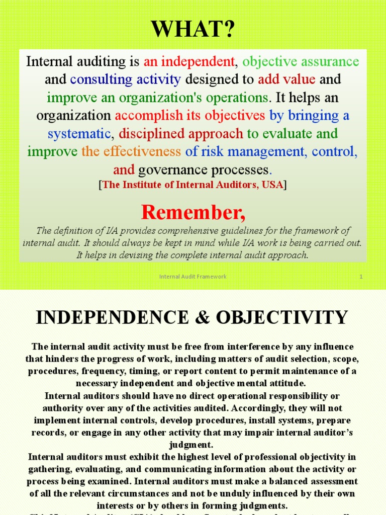 Defining Internal Audit Lecture # 2 | PDF | Internal Audit | Audit Defining Internal Audit Lecture # 2 | PDF | Internal Audit | Audit