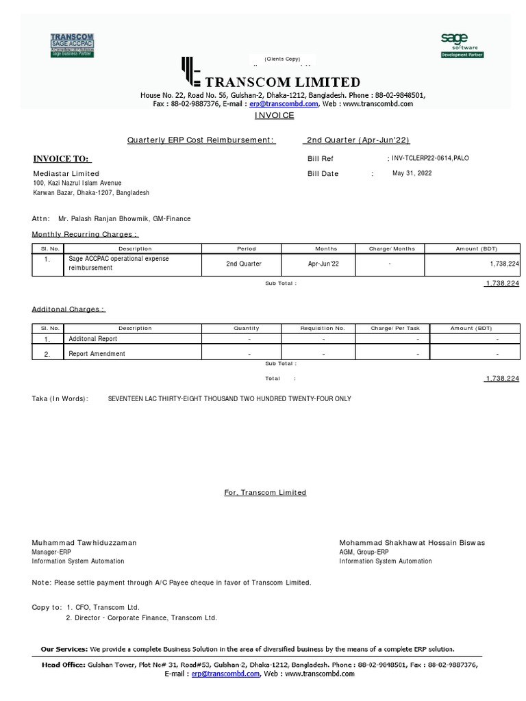 2nd Quater Client | PDF | Payments | Cheque