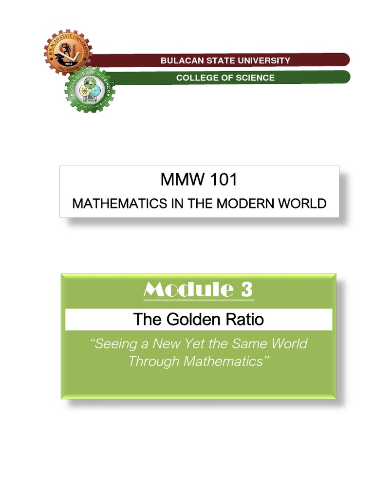 Module 3 - The Golden Ratio | PDF | Ratio | Mathematics