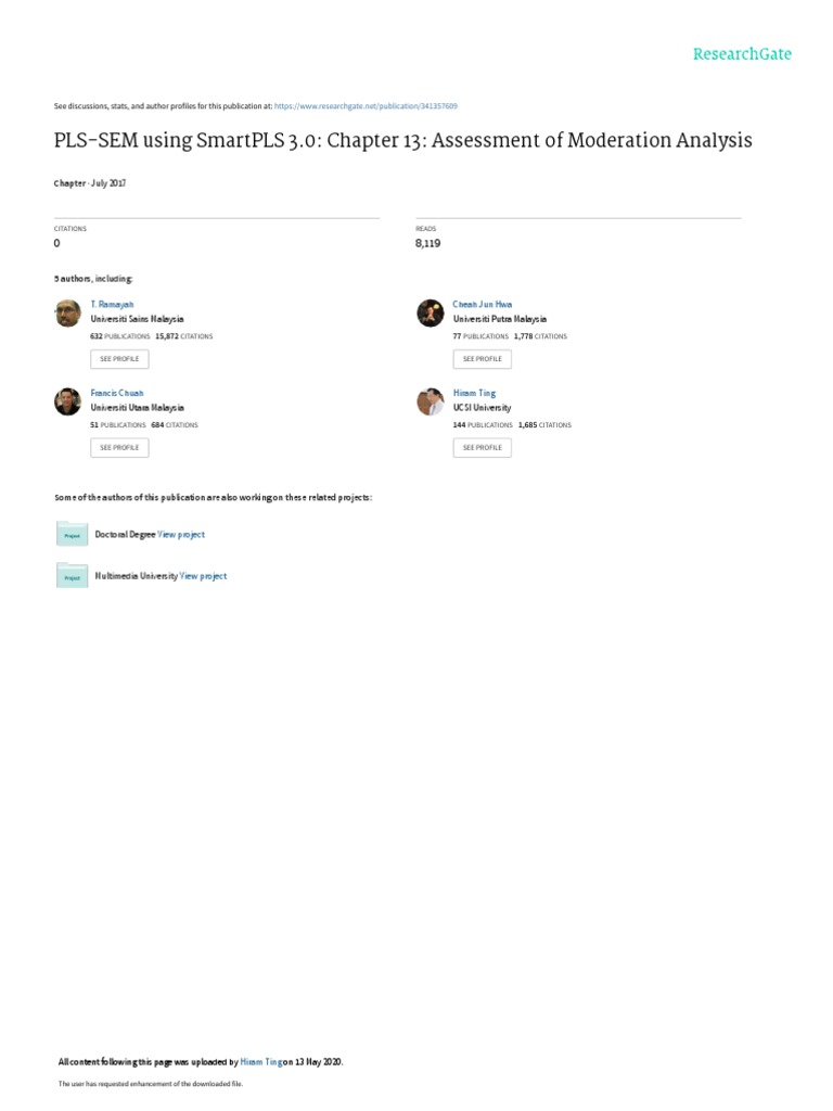 SmartPLS Manual 13X | PDF | Structural Equation Modeling | Statistics