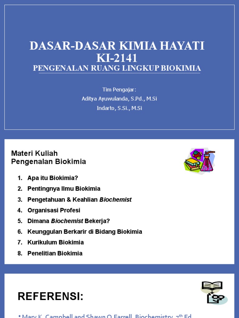 Pengenalan Dasar Biokimia | PDF | Sains & Matematika