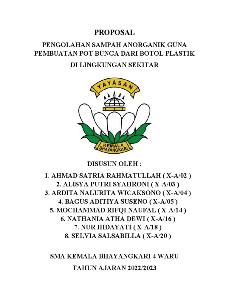 Proposal Projek 1 | PDF