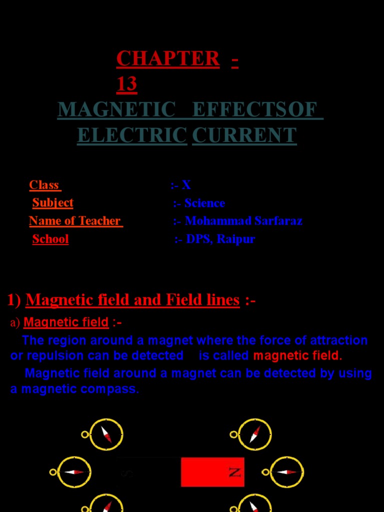 Magnetic Effects of Electric Current | PDF | Alternating Current | Electromagnetic Induction