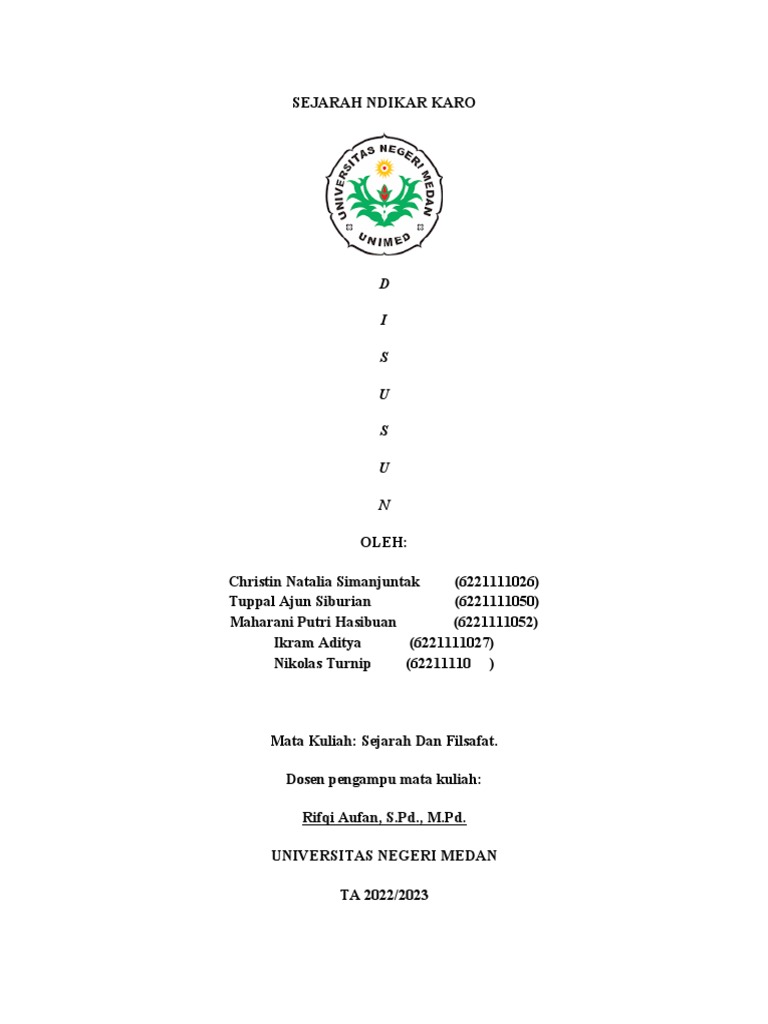 Cover Makalah Unimed Pdf
