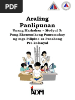 A. P Mga Antas Panlipunanan NG Mga Sinaunang Filipino | PDF