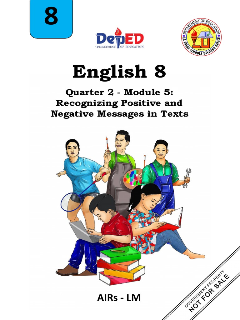 English 8: Quarter 2 - Module 5: Recognizing Positive and Negative ...