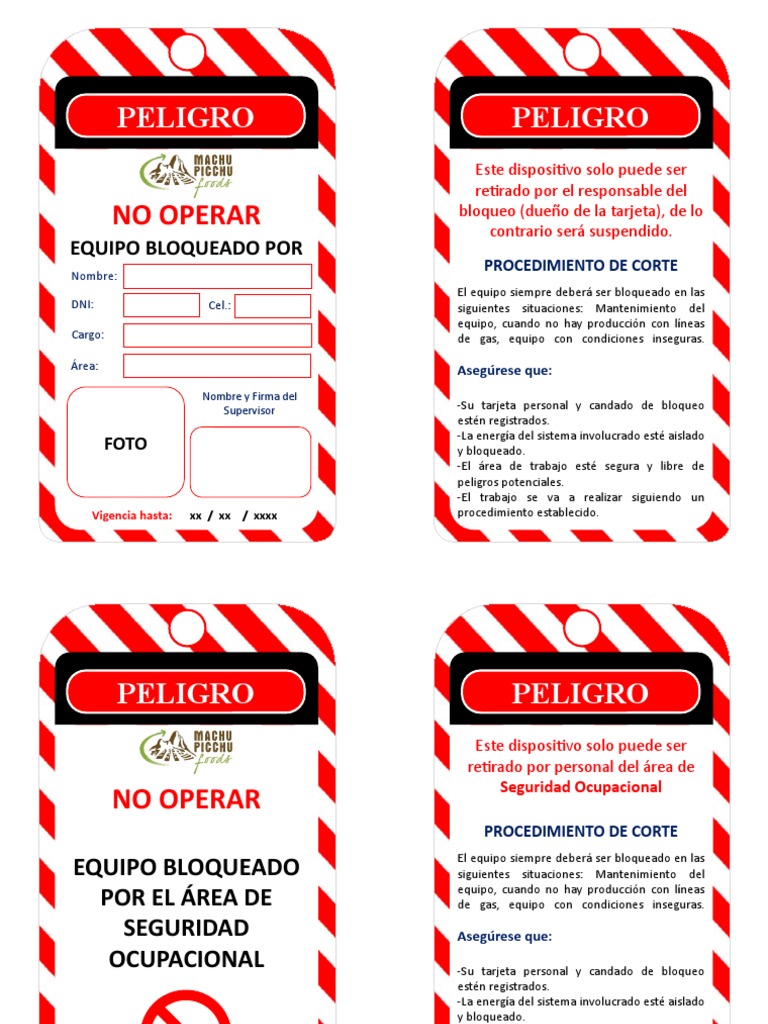 Tarjeta De Bloqueo Pdf