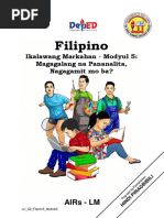5 Halimbawa NG Lantay Na Pangungusap | PDF