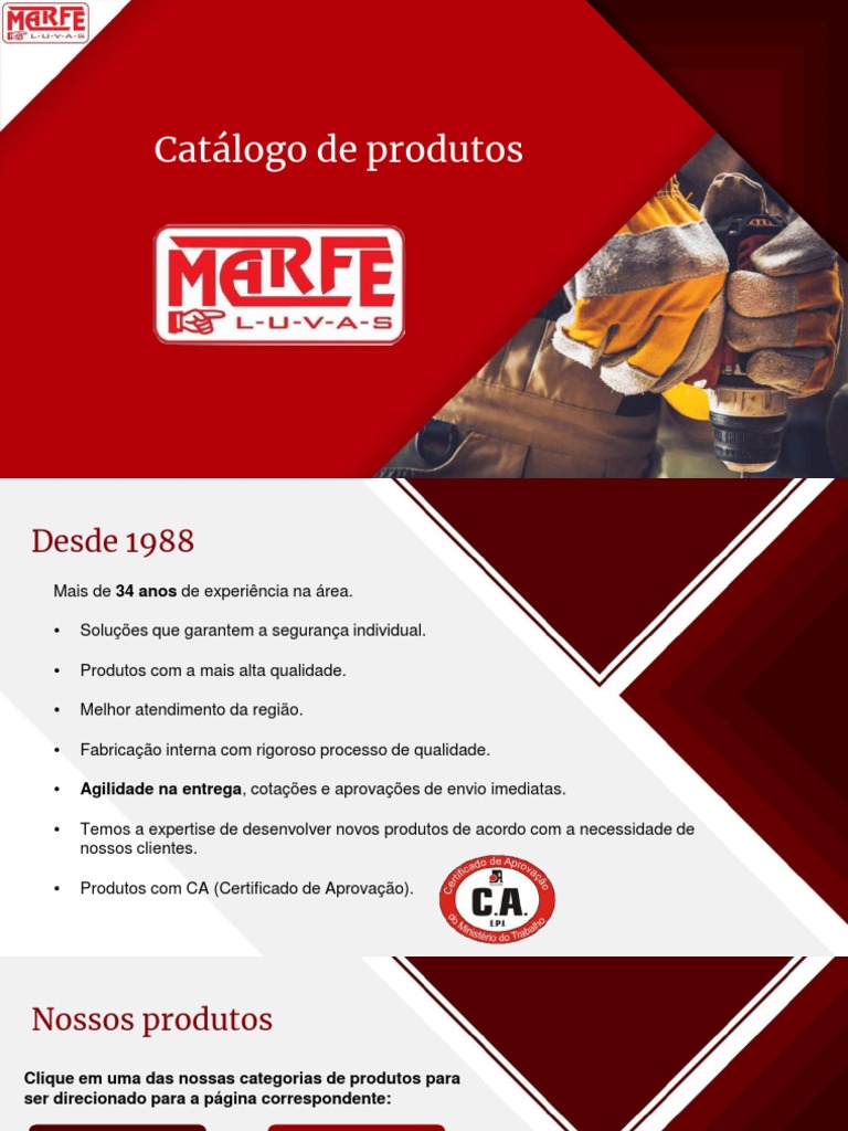 Catálogo Marfe Luvas (Abril2022) | PDF