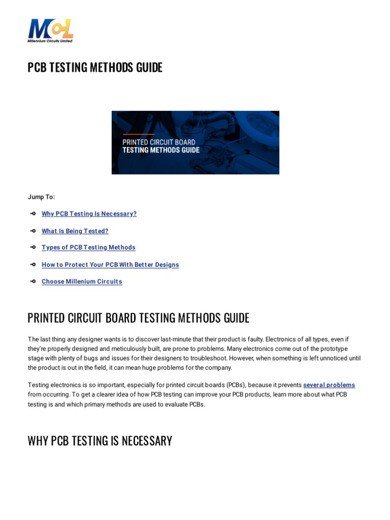 12 - PCB Testing Methods Guide - PCB Testing Methods Types | PDF ...