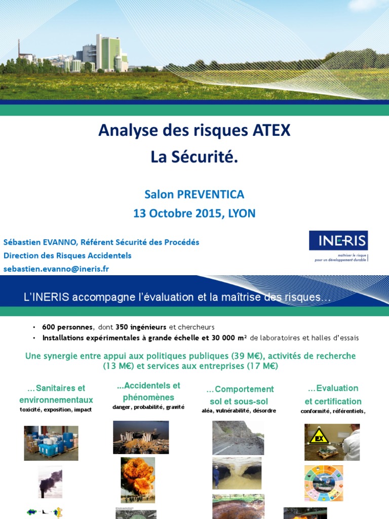 Preventica Ineris Atex 13 10 15 1445508835 | PDF | Risque | Sécurité