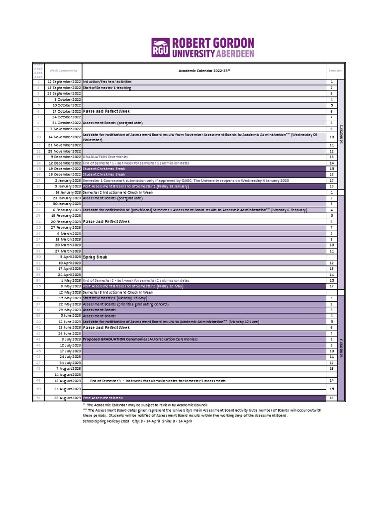 Academic Calendar 2022-2023 | PDF | Academic Term | Academia