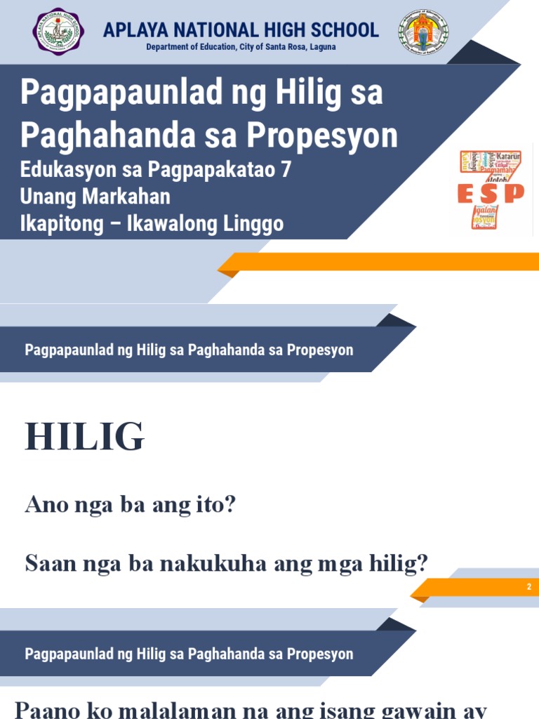 EsP7 Q1 Week7-8 Slidedecks Anhs | PDF