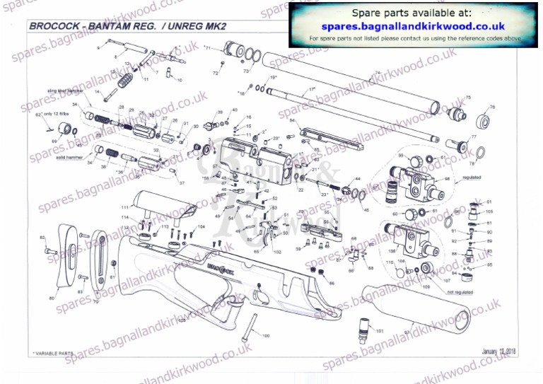 Bantam Mk2 Exploded Diagram A | PDF