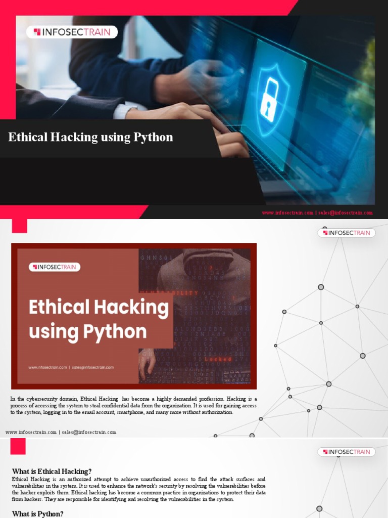 Ethical Hacking Using Python | PDF | Security Hacker | Python ... Ethical Hacking Using Python | PDF | Security Hacker | Python ...