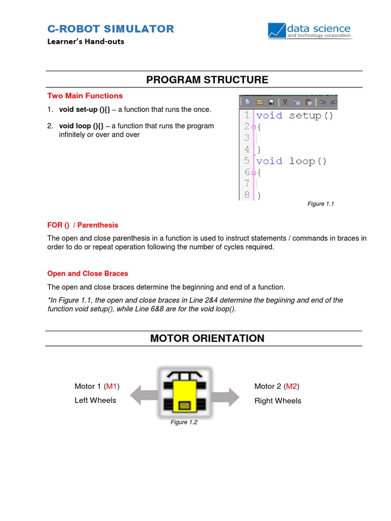 C-Robot Simulator: Program Structure | PDF | Variable (Computer Science ...