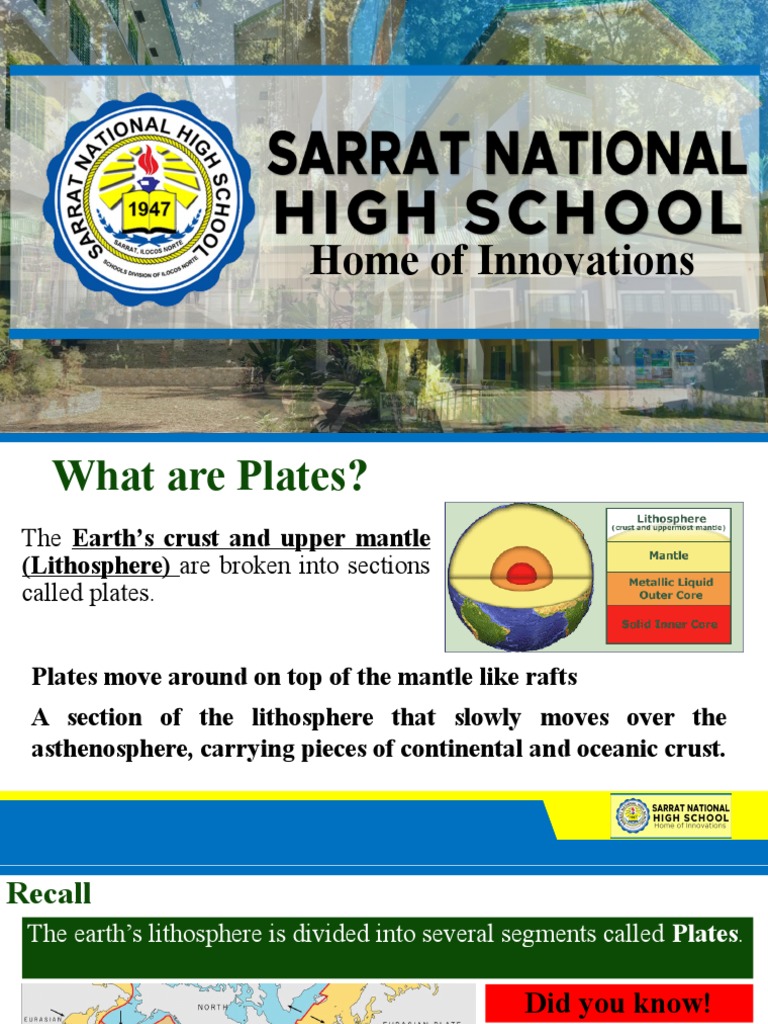 Lecture 2 Science 10 | PDF | Plate Tectonics | Fault (Geology)
