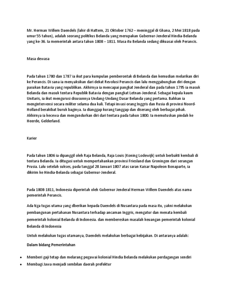 Herman Willem Daendels Pdf 