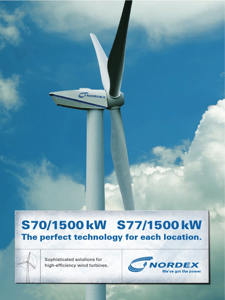 Nordex S70/S77 1500kW Wind Turbines | PDF | Wind Turbine | Turbine